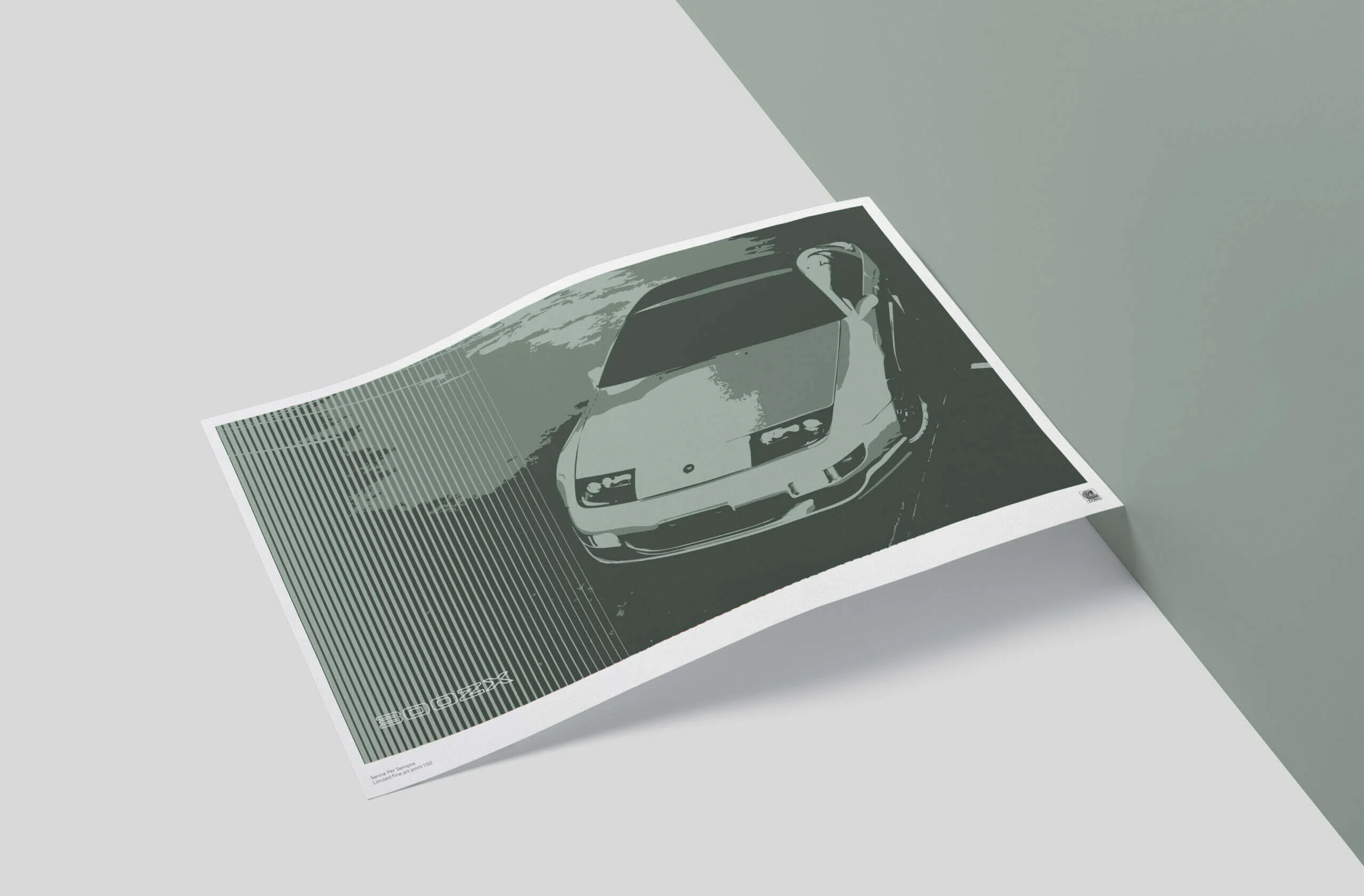 DMC Delorean Art Print - Trace